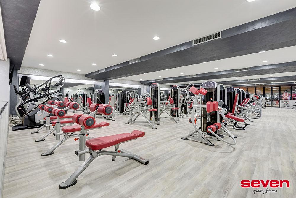 Sala pesi - Palestra Seven Sporting Club. Ciampino. Morena